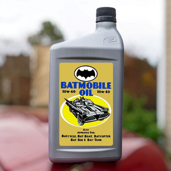 Dining | 1966 Batman Batmobile Oil Can Prop Motor Bat Boat Batcopter ...